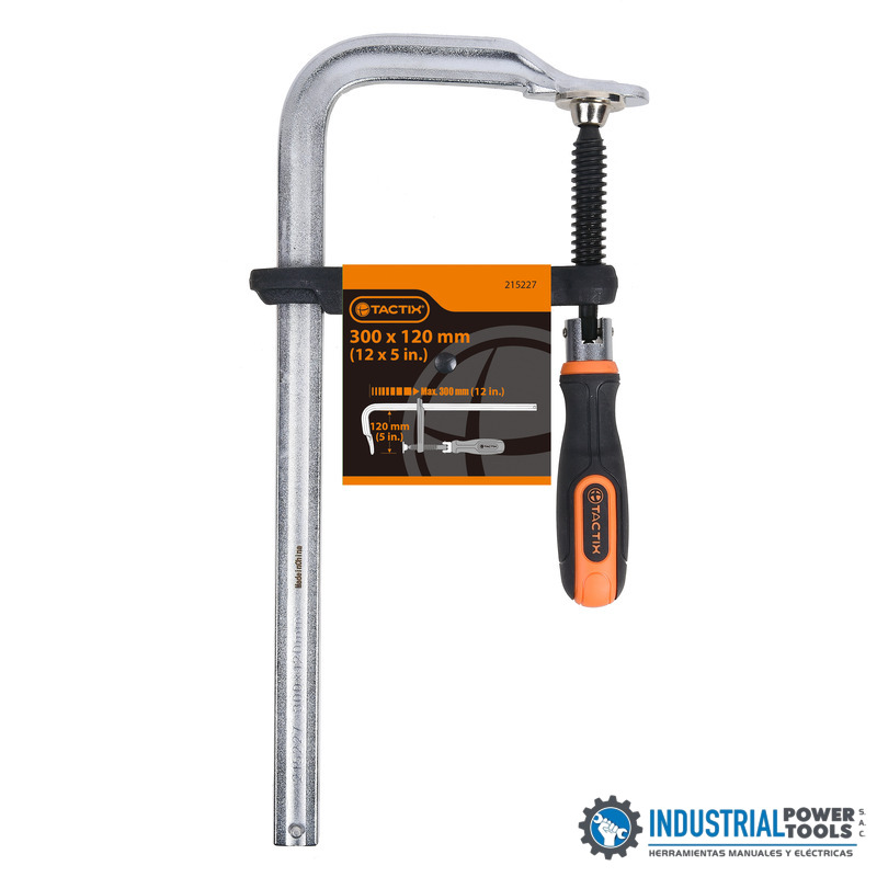 PRENSA TIPO F 300X120MM #215227 TACTIX – Industrial Power Tools