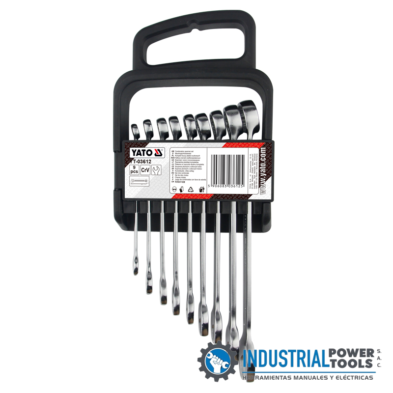 SET LLAVES MIXTAS 8-19MM – 9PCS YT-03612 YATO – Industrial Power Tools