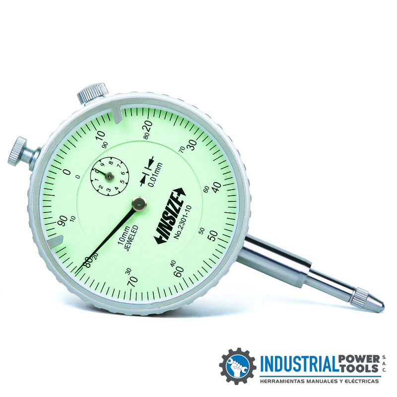 RELOJ COMPARADOR RANGO 0-10mmx0.01mm CODIGO 2301-10 INSIZE – Industrial ...